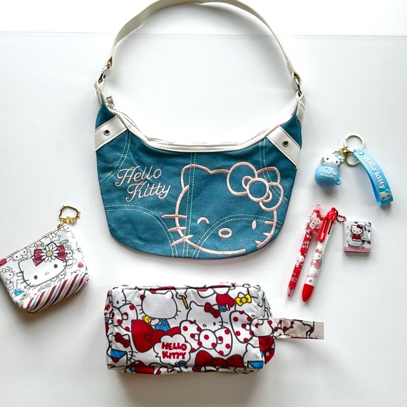 Hello Kitty | Bags | Hello Kitty Adorable 6piece Bundle Red White Blue ...